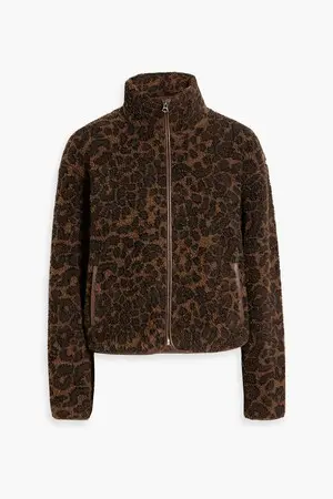 Rag & Bone Leopard-print Teddy Fleece Jacket - Brown