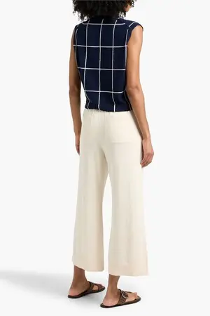 Simkhai Rozzi Checked Cashmere Vest - Navy