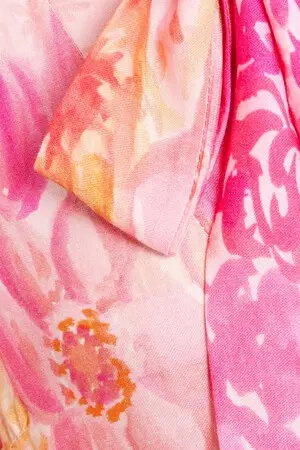 PatBO Sintra Pussy-bow Printed Blouse