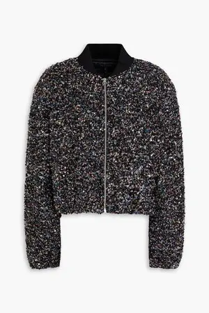 Rag & Bone Sequin-embellished Bouclé Bomber Jacket