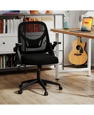 GOUUN Ergonomic Office Chair With Lumbar Support And Flip-up Arms