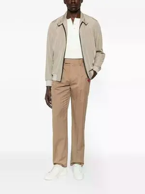 Kiton Zip-up Bomber Jacket - Neutrals