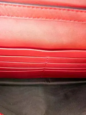 Gucci Microssima Wallet On Strap Crossbody Bag - Red