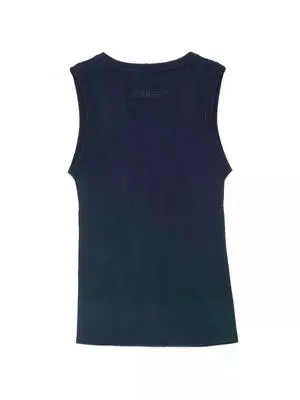 Iceberg Scoop-neck Ribbed Tank Top - Blue