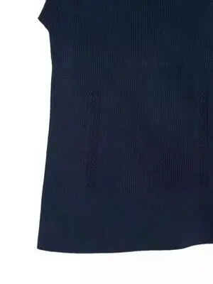 Iceberg Scoop-neck Ribbed Tank Top - Blue
