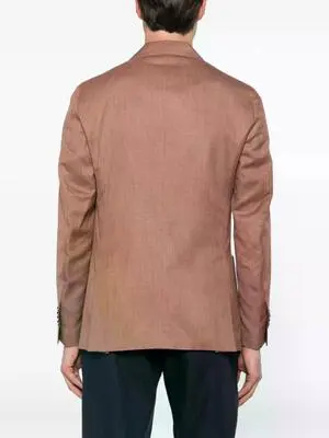 LARDINI Double-breasted Blazer - Brown