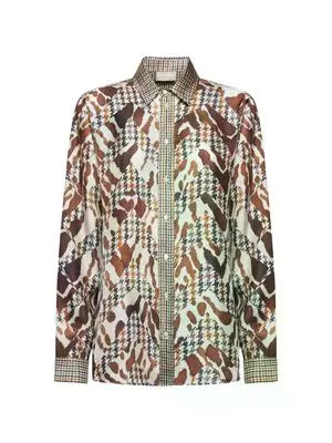Pierre-louis Mascia Curved Hem Shirts For Women