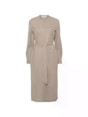 Harris Wharf London Belted Button-front Dress