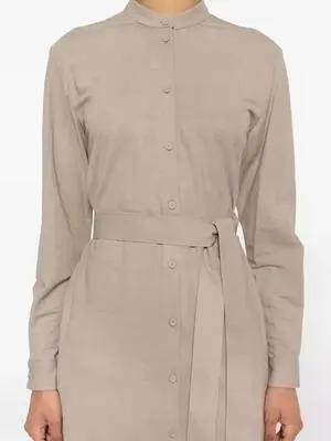 Harris Wharf London Belted Button-front Dress