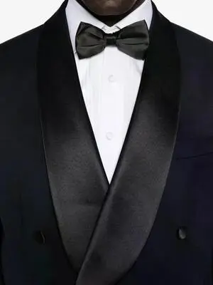 LUIGI BIANCHI MANTOVA Double-breasted Satin-trim Suit