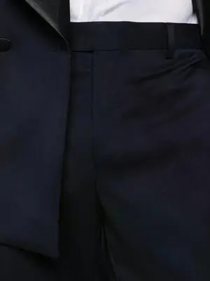 LUIGI BIANCHI MANTOVA Double-breasted Satin-trim Suit