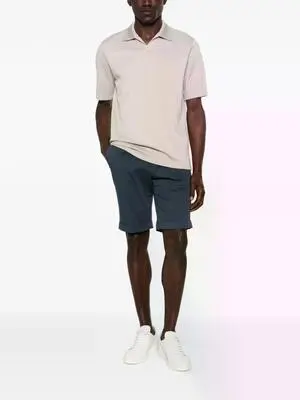 BRIGLIA 1949 Pleated Turned-up Shorts - Blue