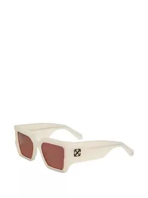 Off-White Square Frame Sunglasses - Neutrals
