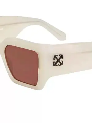 Off-White Square Frame Sunglasses - Neutrals