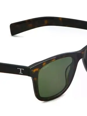 TOD'S Logo Square-frame Sunglasses - Brown