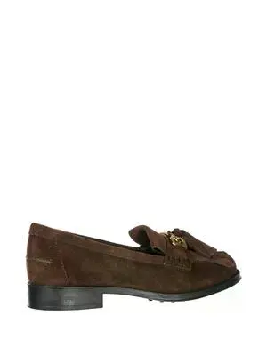 TOD'S Double-t Tassel Suede Loafers