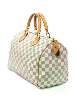 LOUIS VUITTON Speedy Damier Azur Top-handle Handbag - Neutrals
