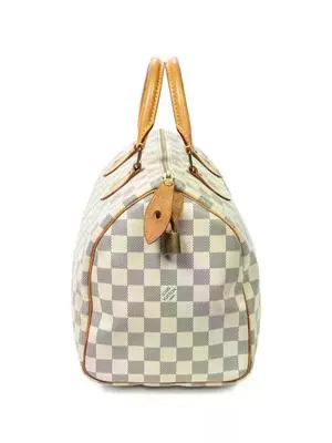 LOUIS VUITTON Speedy Damier Azur Top-handle Handbag - Neutrals