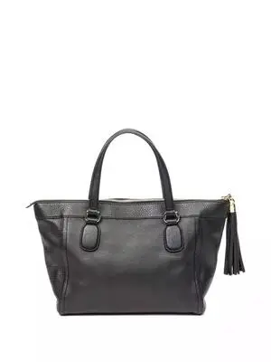 Gucci Soho Working Interlocking-g Tassel Detail Leather Tote Bag