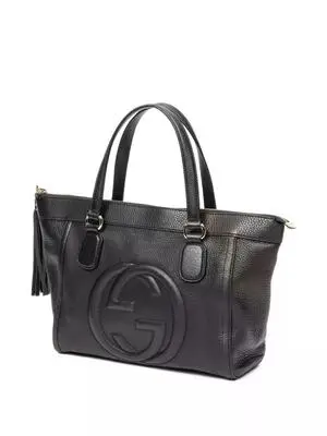 Gucci Soho Working Interlocking-g Tassel Detail Leather Tote Bag