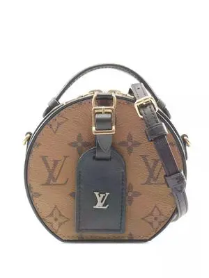 LOUIS VUITTON Monogram Reverse Mini Boite Chapeau Satchel - Brown