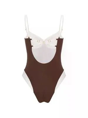 NOIRE SWIMWEAR Celine Swimsuit - Brown
