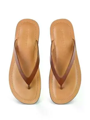 SCAROSSO Ascanio Leather Sandals - Brown