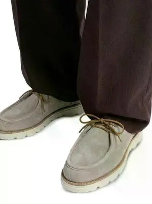 SCAROSSO Damiano Lug-sole Derby Shoes - Neutrals
