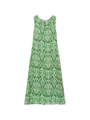 Malìparmi Dreamscape Ikat-print Dress - Green