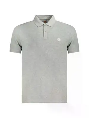 Timberland Logo-embroidered Cotton Polo Shirt - Grey