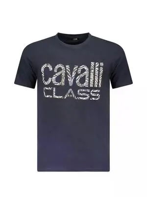 Roberto Cavalli Zebra-print Logo T-shirt