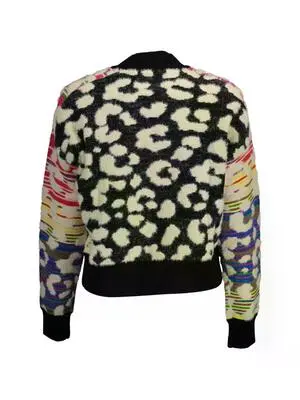 Desigual Leopard-print Striped Sweater