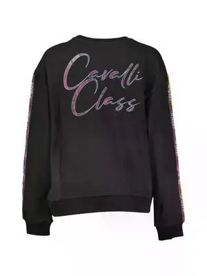 Roberto Cavalli Sweatshirt With Logo Detail - Black