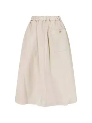 Aspesi Pleated A-line Skirt