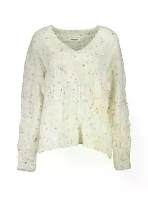 Desigual Cable-knit Speckled Sweater