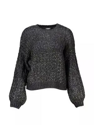 Desigual Cable-knit Balloon-sleeve Sweater