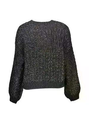 Desigual Cable-knit Balloon-sleeve Sweater