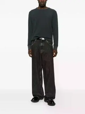 SUNFLOWER Five-pocket Wide-leg Jeans - Black