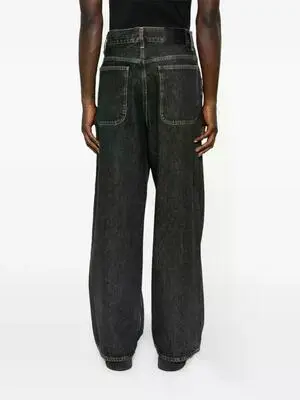 SUNFLOWER Five-pocket Wide-leg Jeans - Black