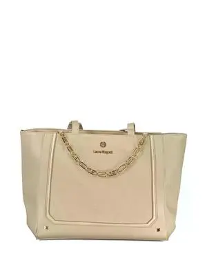 LAURA BIAGIOTTI Logo-plaque Tote Bag - Neutrals