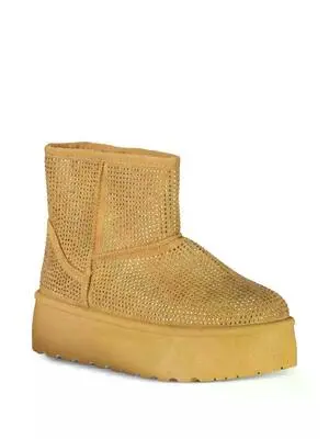 LAURA BIAGIOTTI Rhinestone-embellished Ankle Boots