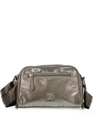 LAURA BIAGIOTTI Logo-plaque Crossbody Bag - Grey