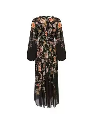 Zimmermann Carousel Billow Maxi Dress - Black