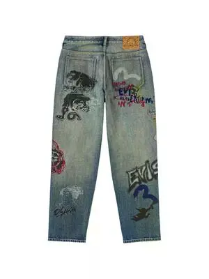 EVISU Graphic-print Jeans