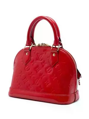 LOUIS VUITTON 2016 Monogram Vernis Alma Bb Satchel