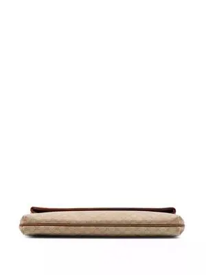 Celine 2006 Macadam Coated Canvas Clutch Bag