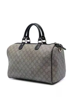 Gucci Gg Supreme Boston Bag - Neutrals