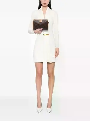 Celine 2012 Macadam Coated Canvas Clutch