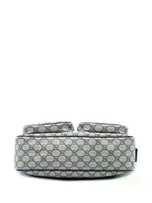 Gucci Gg Supreme Double Pocket Crossbody Bag
