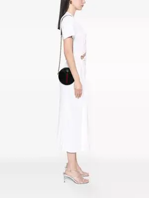Gucci 2016-2026 Mini Leather Ophidia Round Crossbody Bag - Black